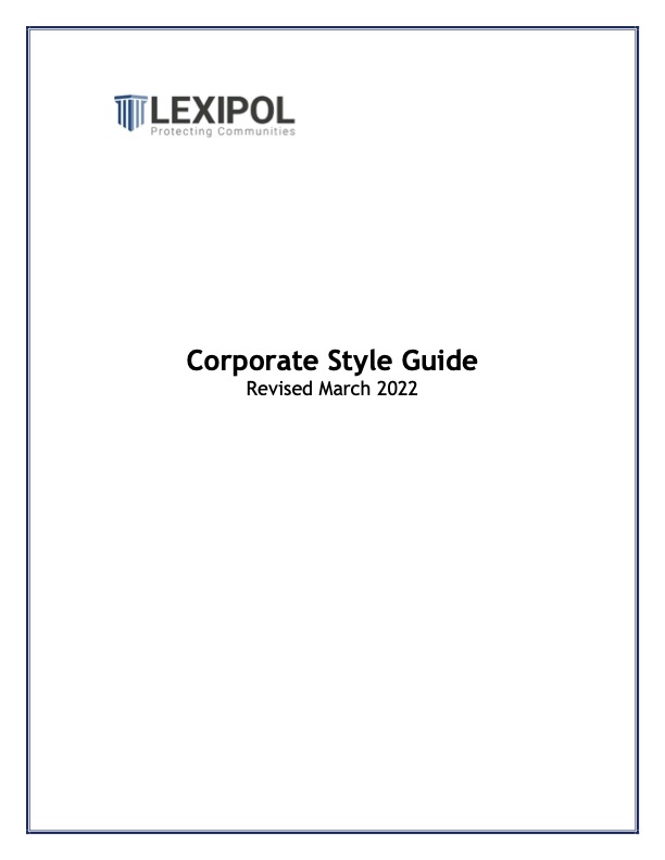 Policy Style Guide